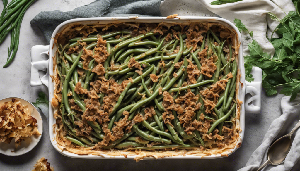 Vegan Green Bean Casserole - Vegan Ration